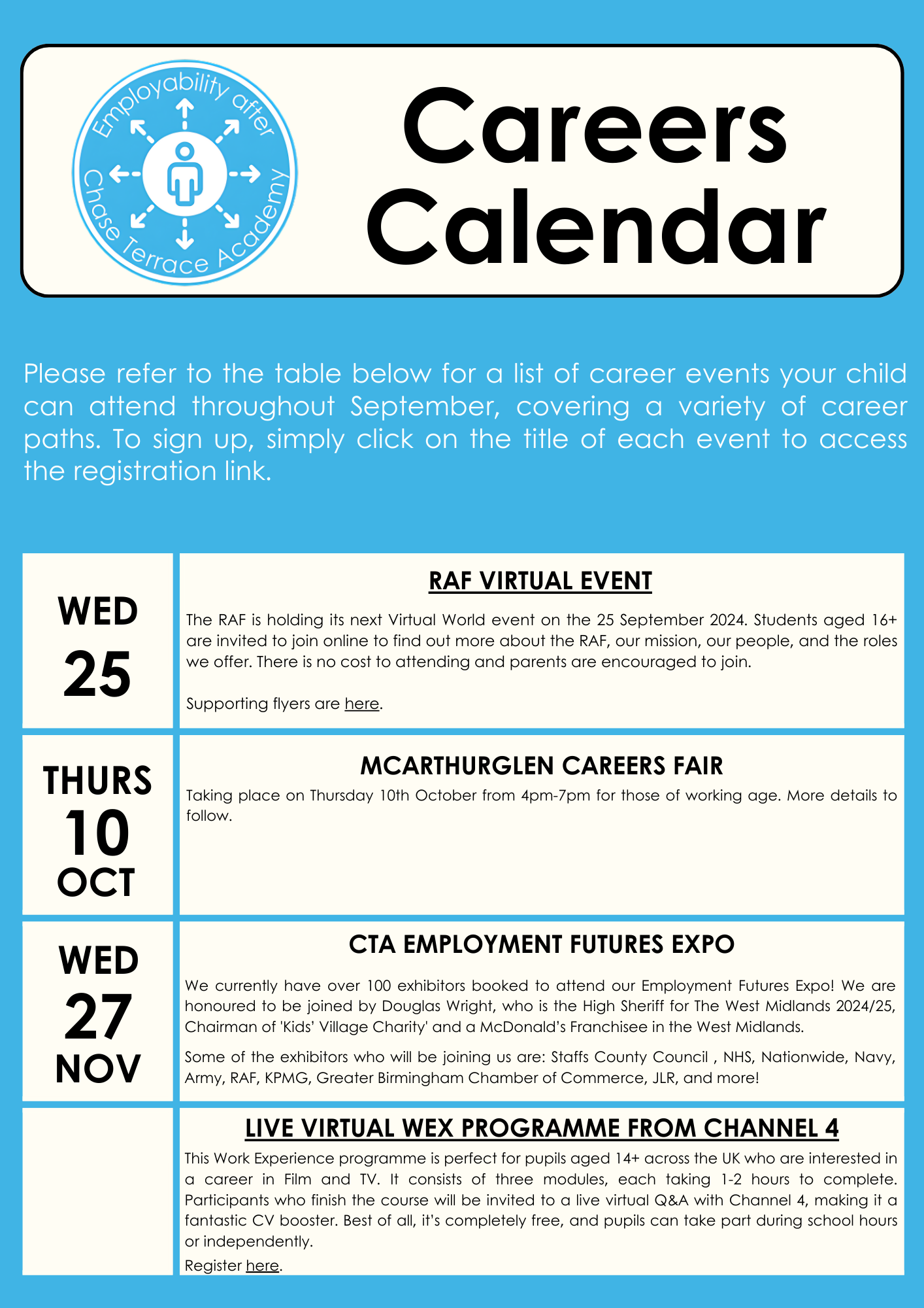 Careers Calendar (1) – Chase Terrace Academy